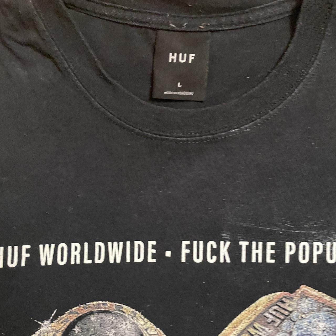 FTP x Huf 3 peat shirt. Graphic is fading and has... - Depop