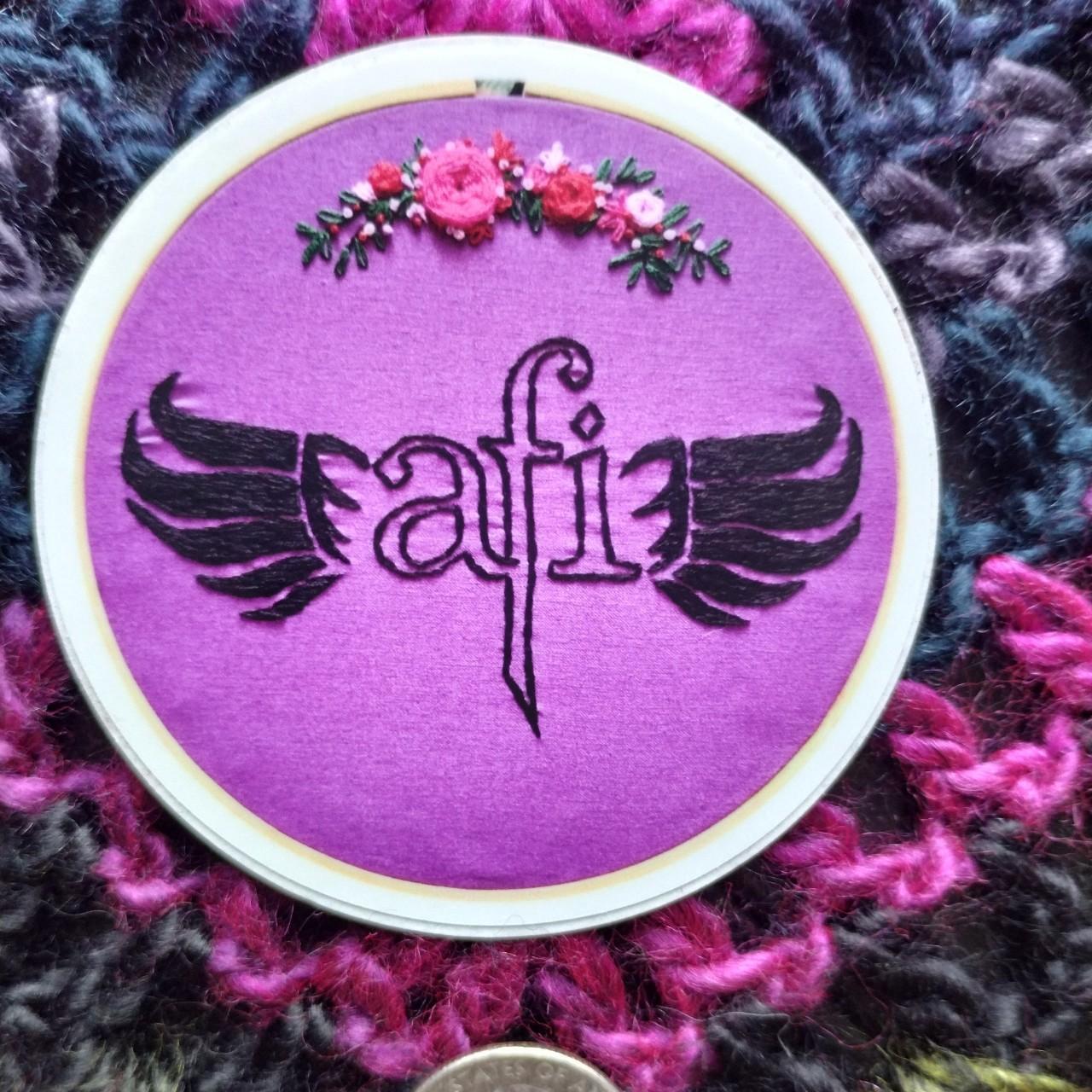 Custom AFI embroidery style sticker pack comes with... - Depop