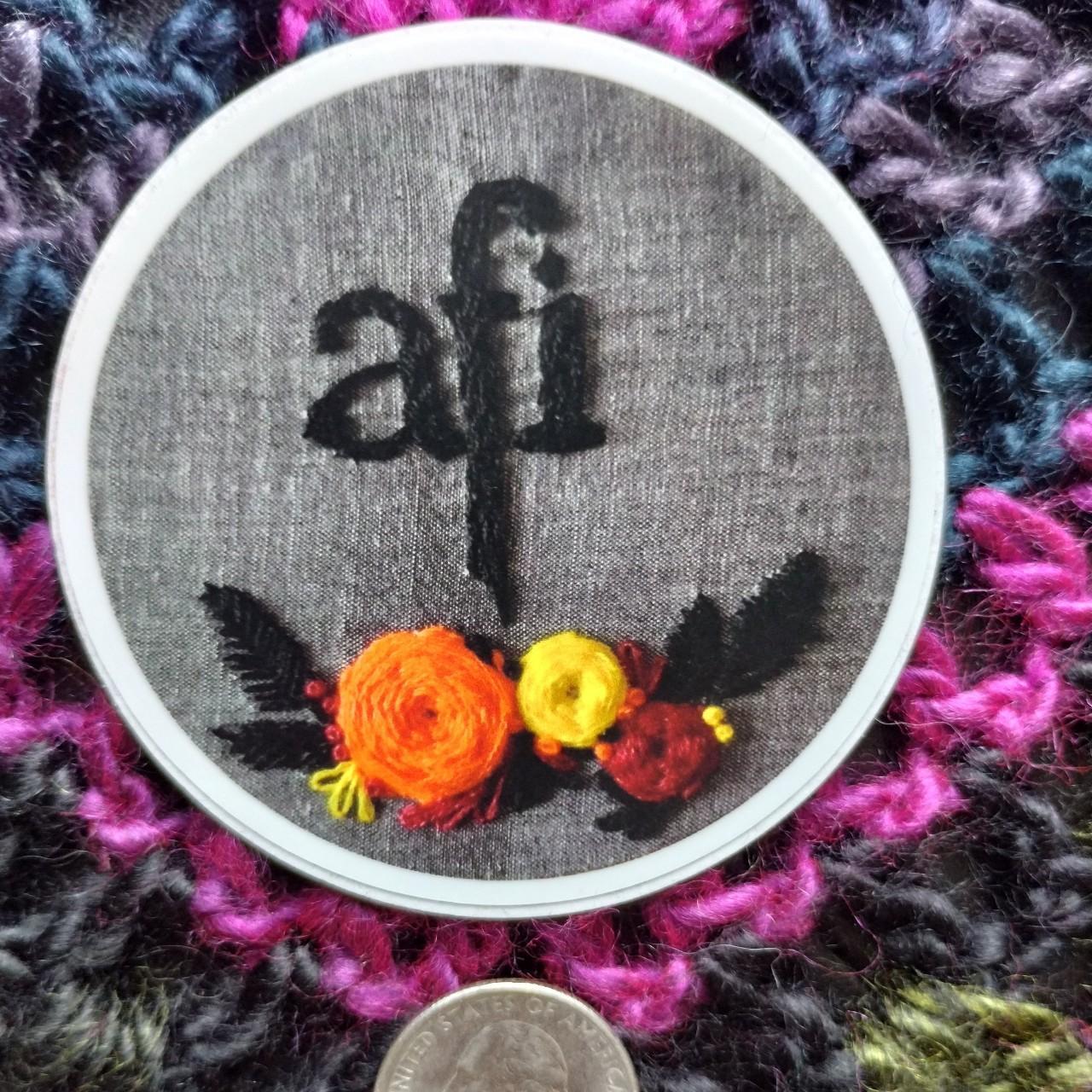 Custom AFI embroidery style sticker pack comes with... - Depop