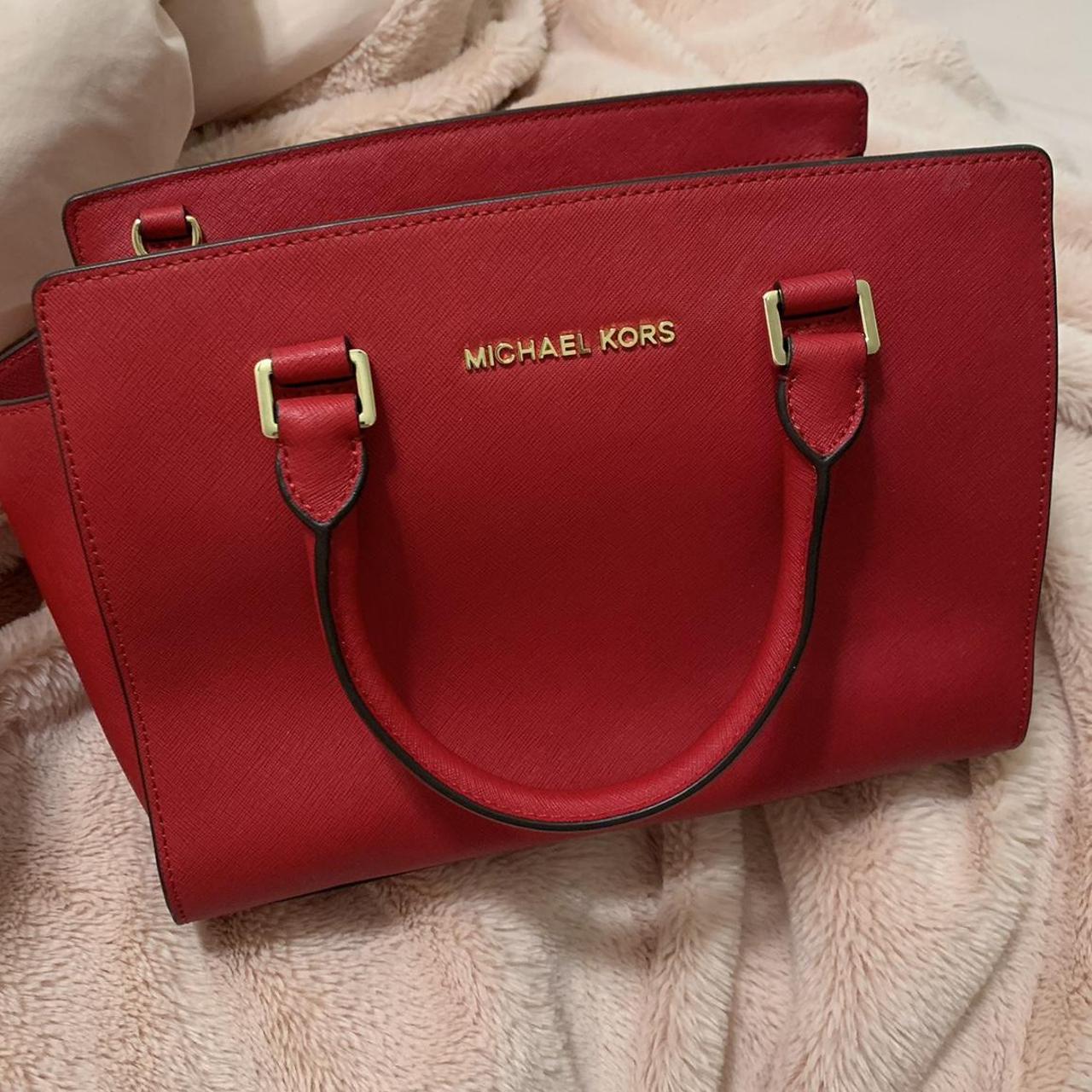 Michael Kors Women's Red Bag | Depop