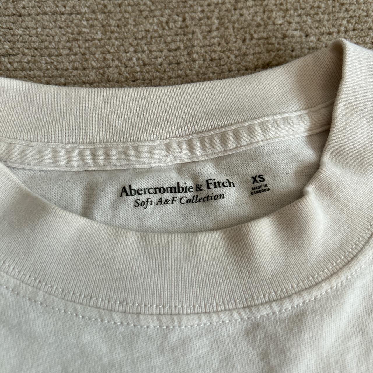 Abercrombie oversized t shirt size XS, lightly worn... - Depop
