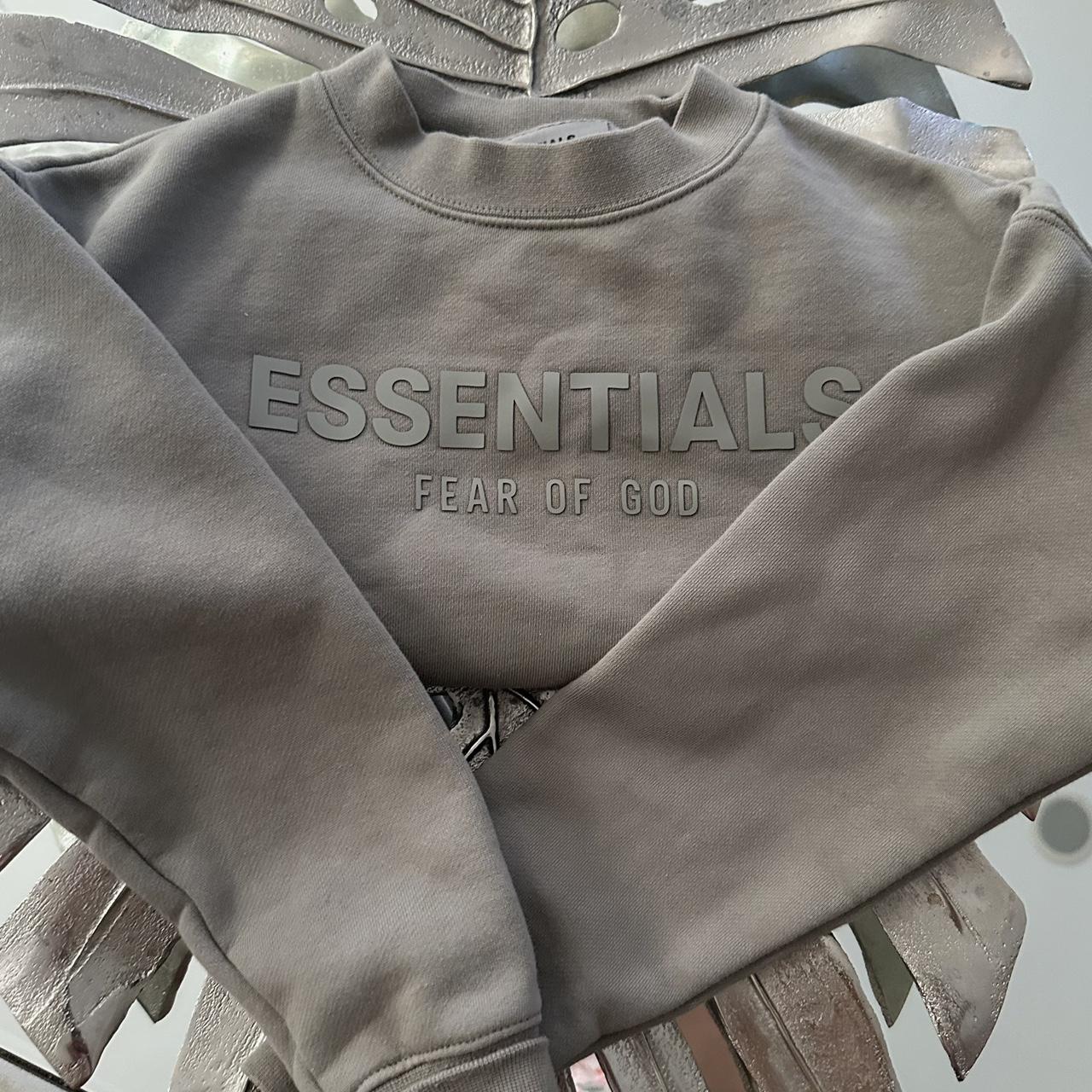 Kid’s essentials fear of god jumper Used excellent... - Depop