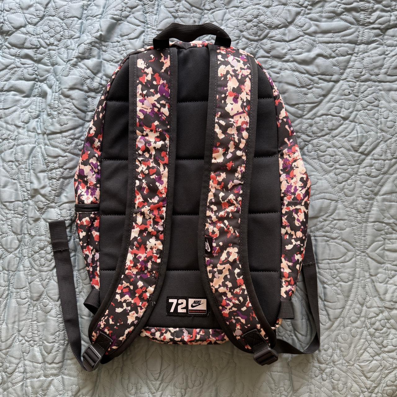 Nike multi-coloured backpack with adjustable straps... | Depop