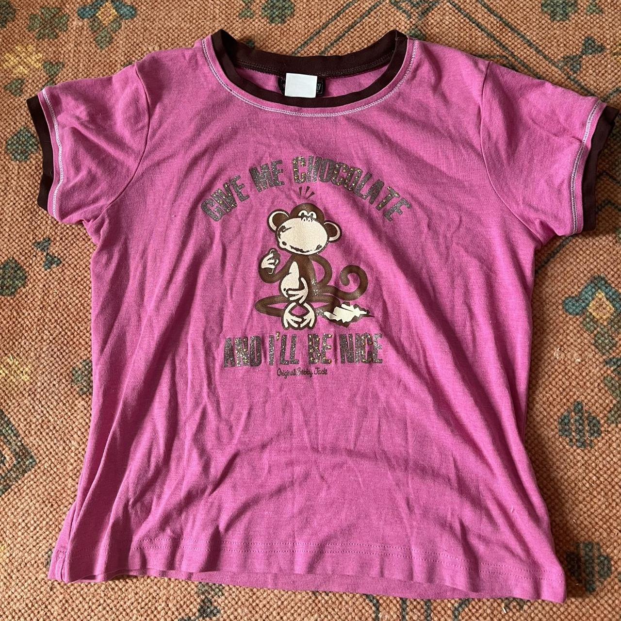 Bobby Jack Women's Pink and Brown Shirt | Depop