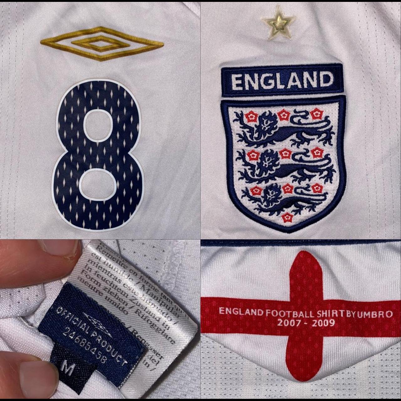 England 2007 2008 2009 Umbro Authentic Home Football... - Depop