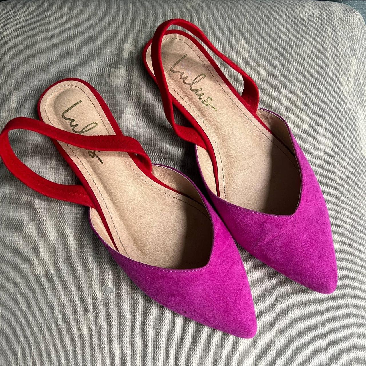 Lulus Women's Red and Pink Ballet-shoes | Depop