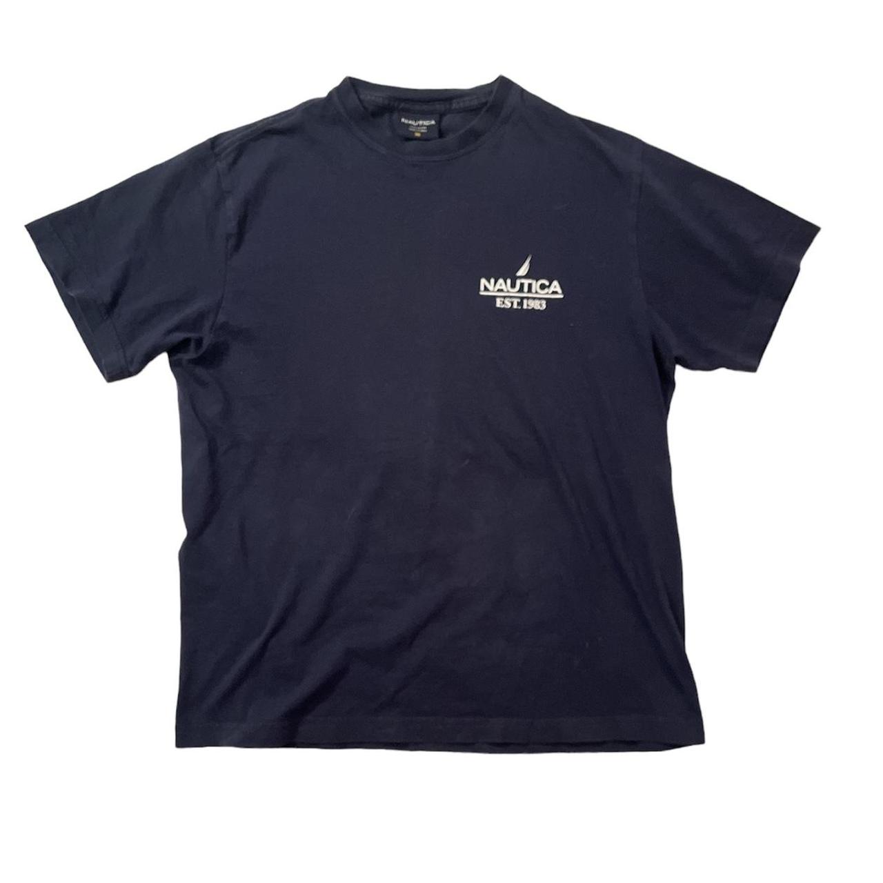 Nautica Navy Blue Tee -size is tagged as XS -boat... - Depop