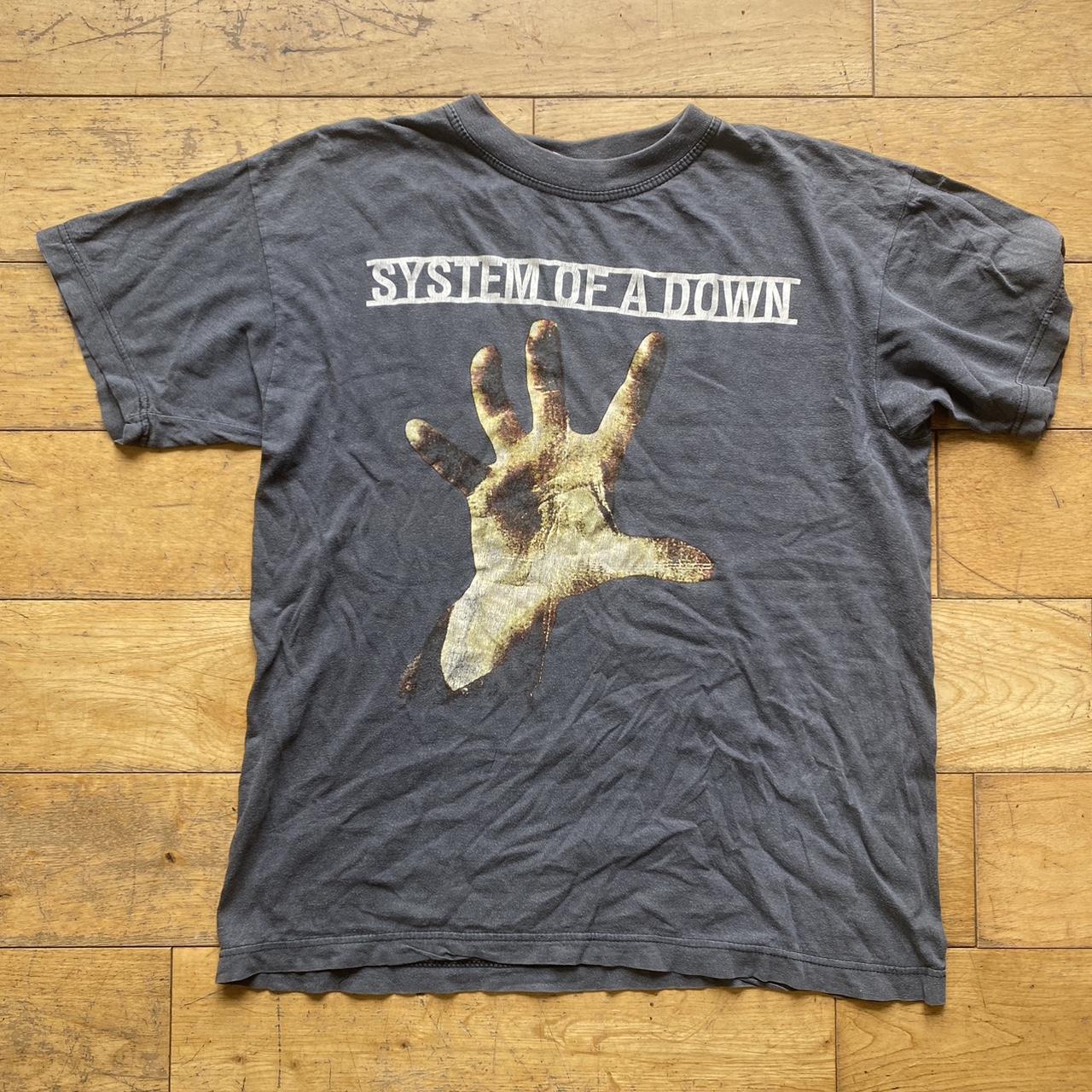 Vintage system of a down t shirt. Double sided... - Depop