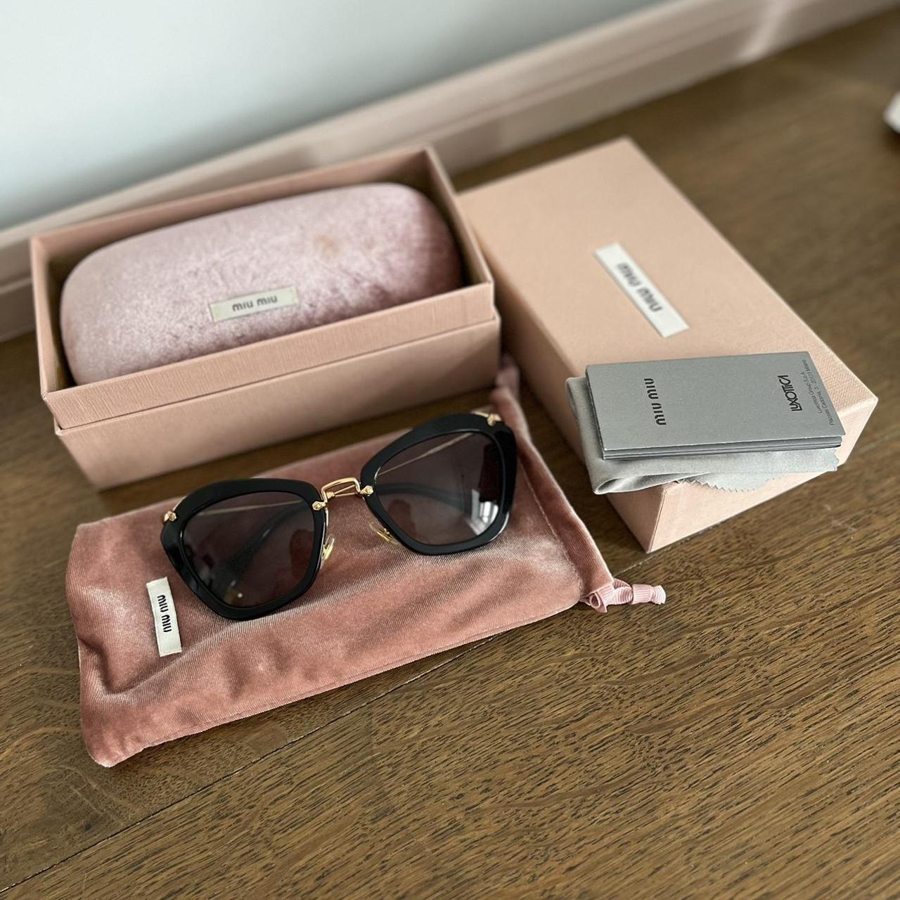Miu Miu Sunglasses Original box, case, dust bag... - Depop