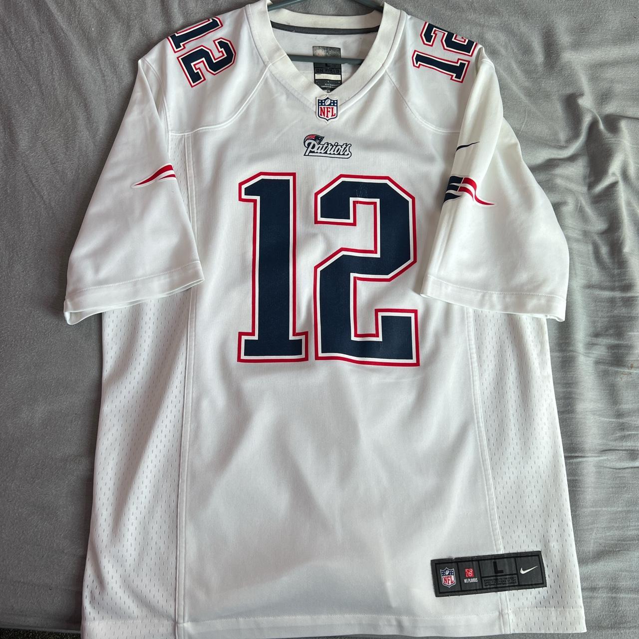 New England Patriots #12 Tom Brady NFL jersey. Size... - Depop