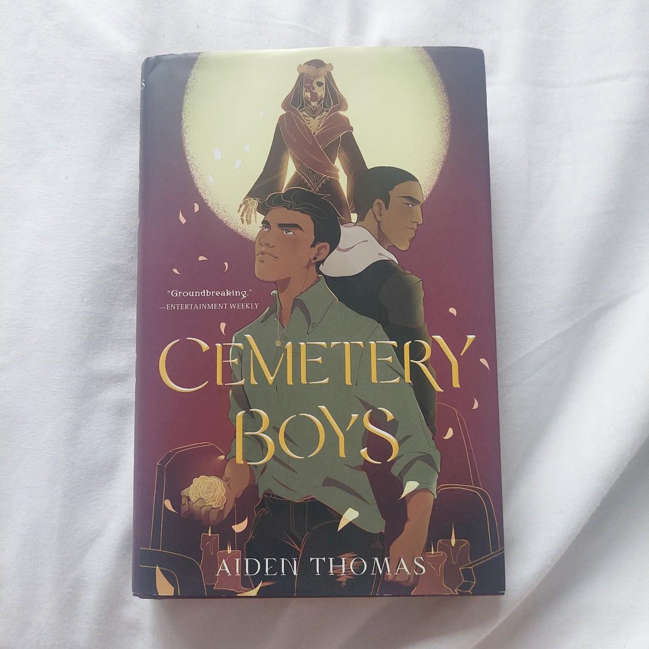 Cemetery Boys by Aiden Thomas Hardback with signed... - Depop