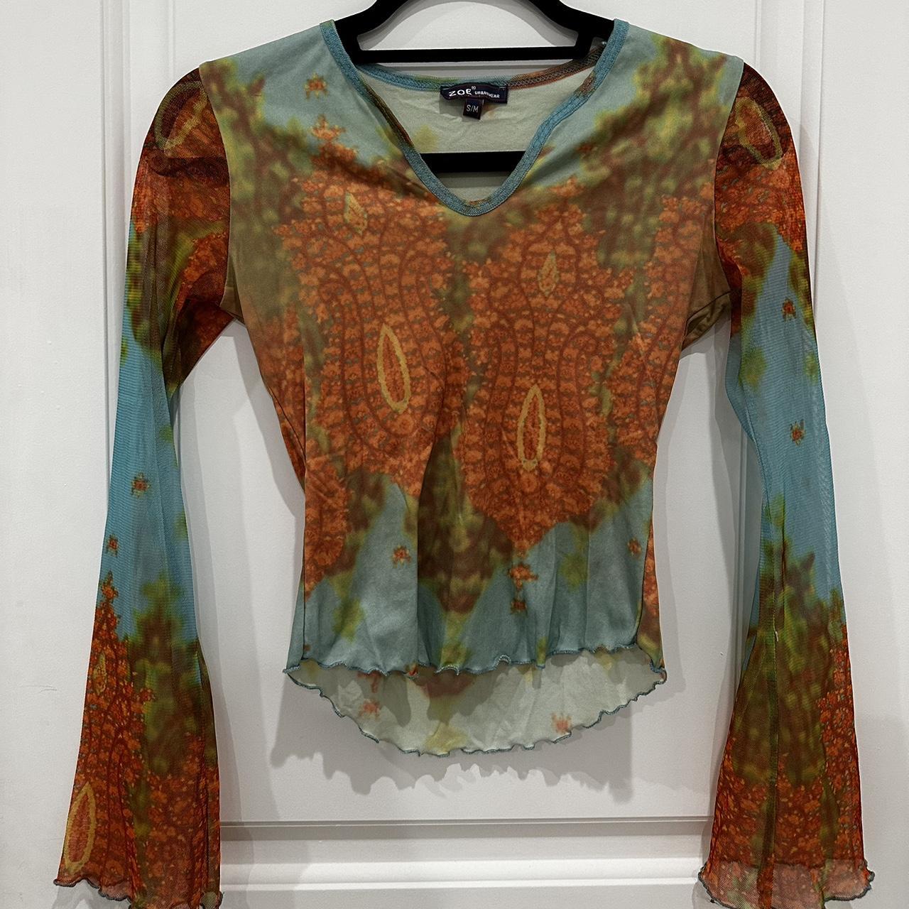 Boho 70s top Bought in London Brand: Zoe... - Depop