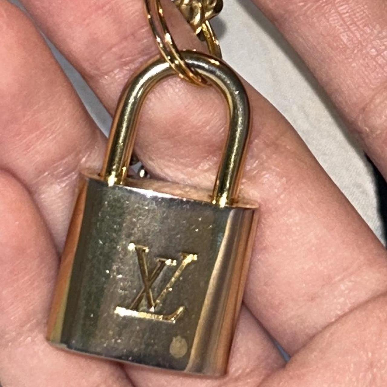 Gold plated authentic reworked Louis Vuitton locket... - Depop