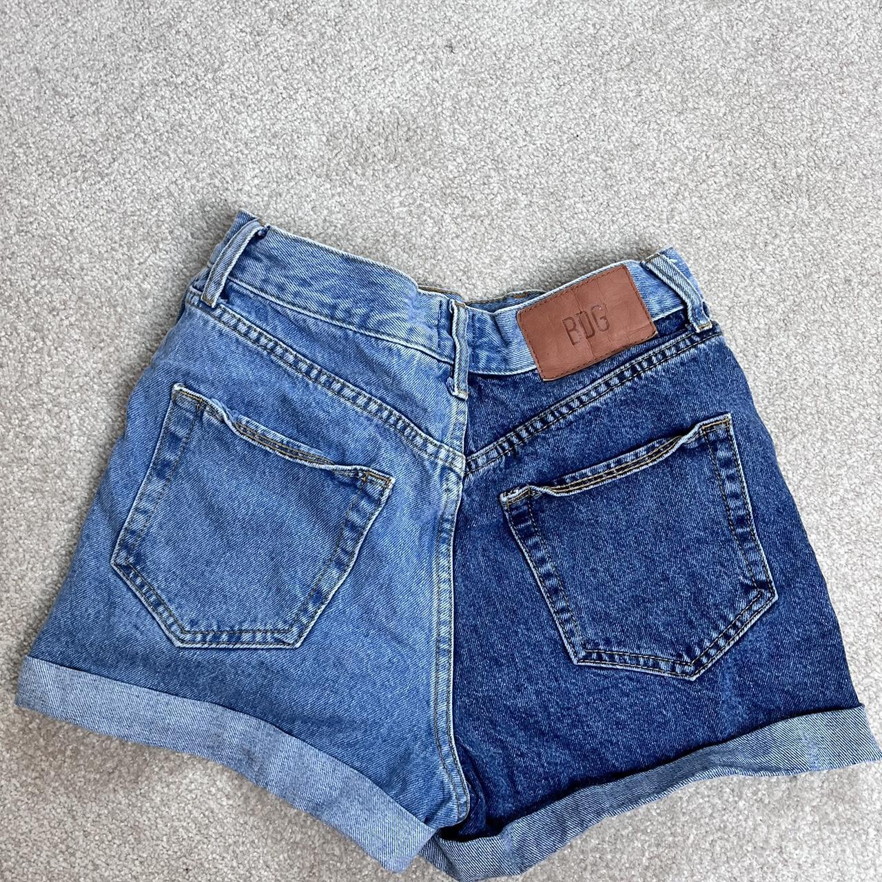 Urban Outfitters Bdg Shorts Light Blue And Dark Depop