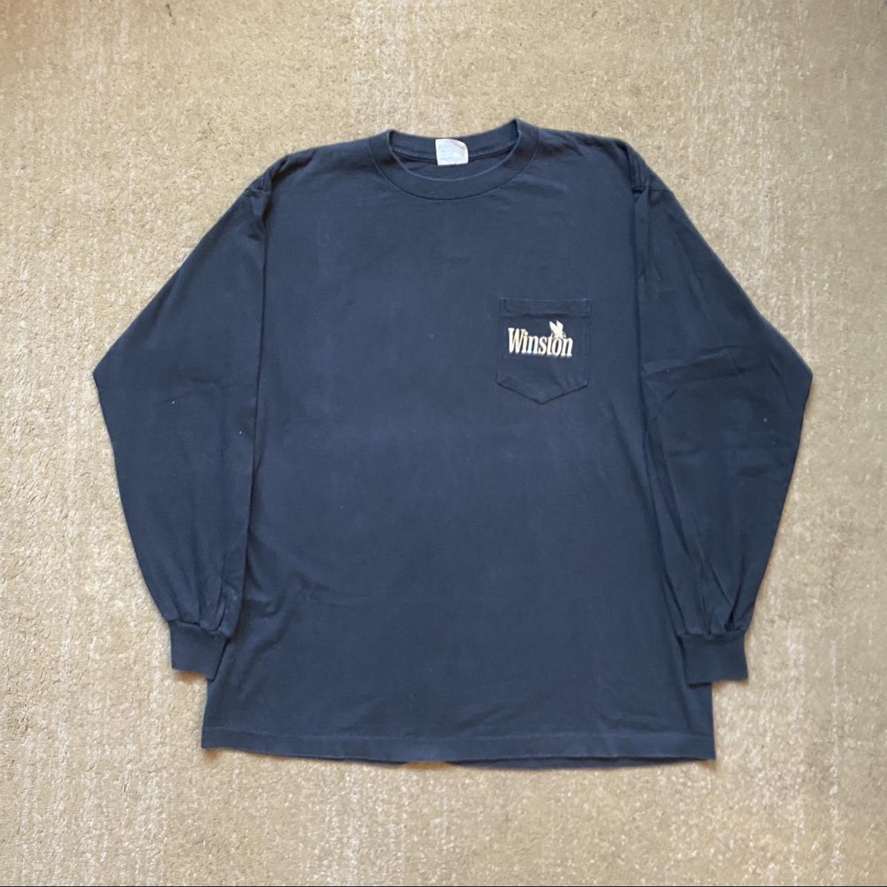 Vintage Winston cigarettes long sleeve tee shirt.... - Depop