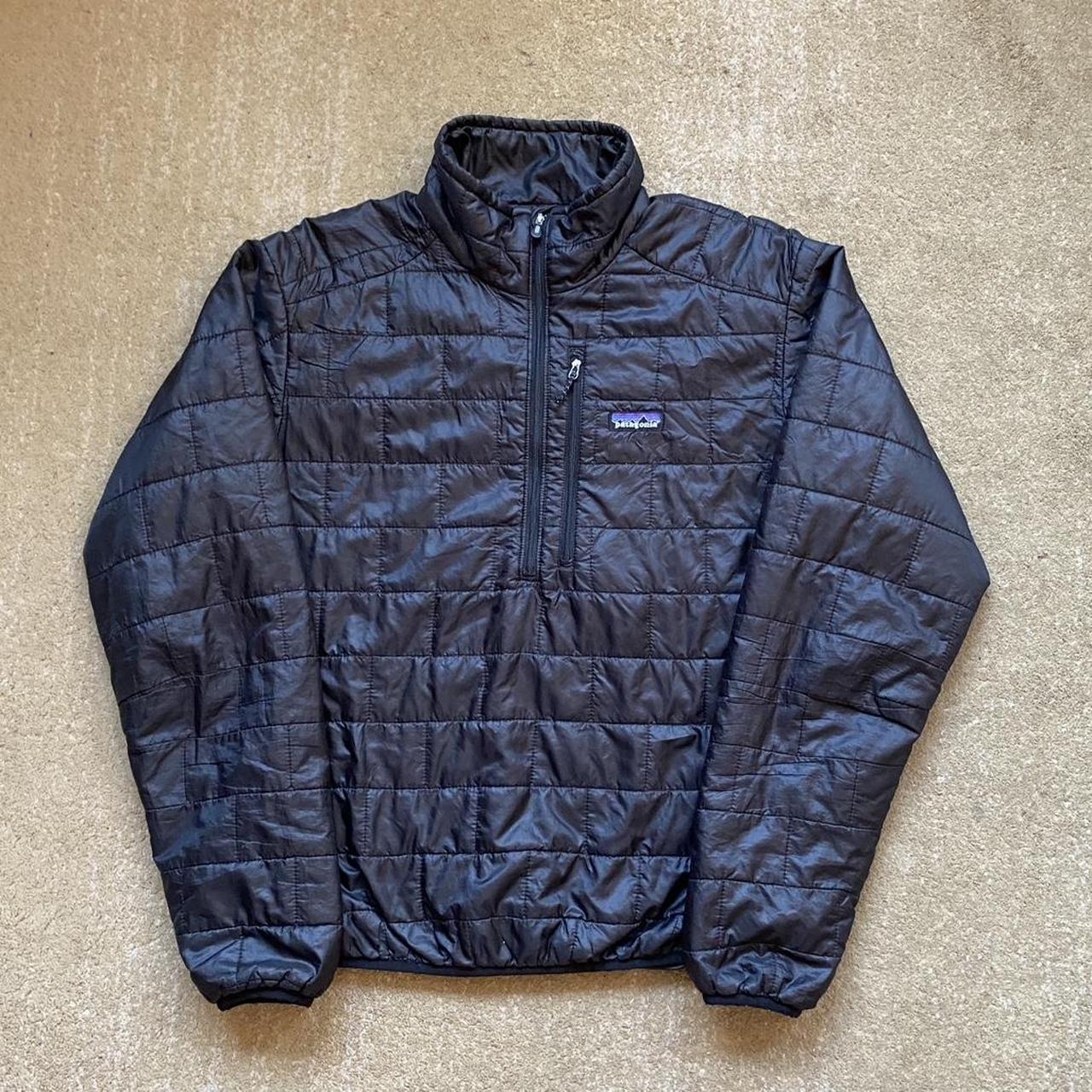 Patagonia nano puff quarter zip jacket. Good... - Depop