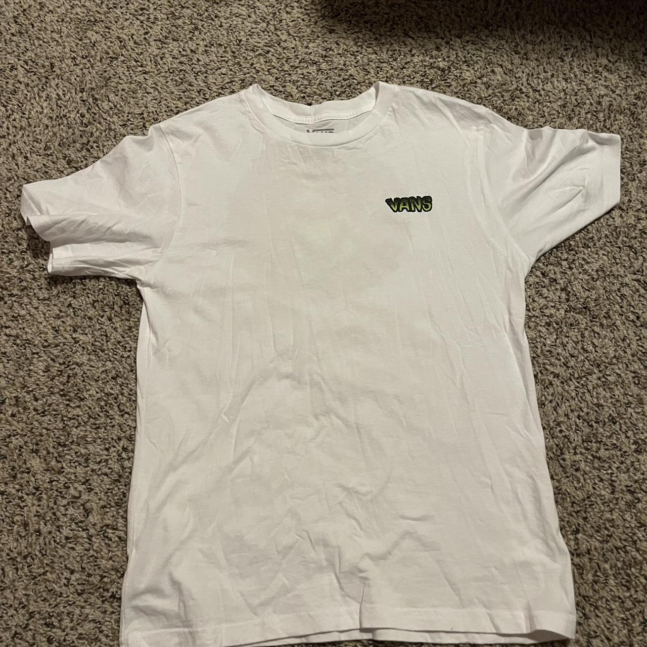 vans frog shirt size large but fits like a small or... - Depop