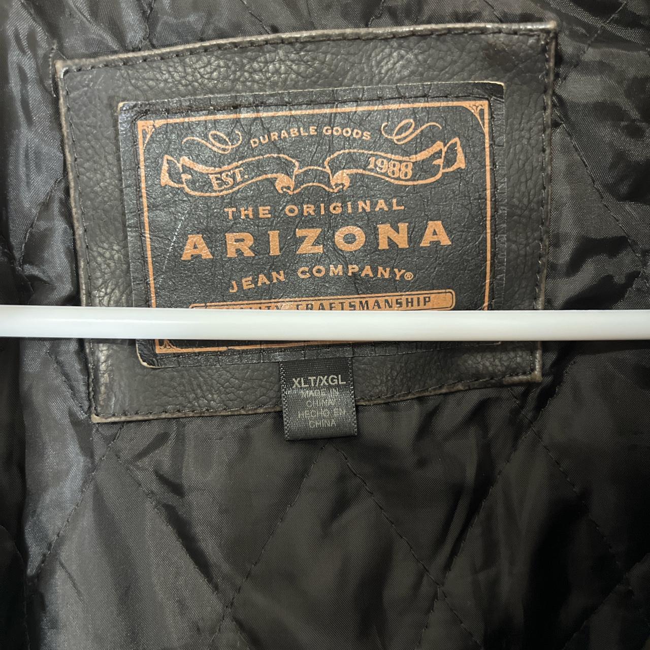 Vintage Arizona men’s leather jacket. Size XLT. No... - Depop