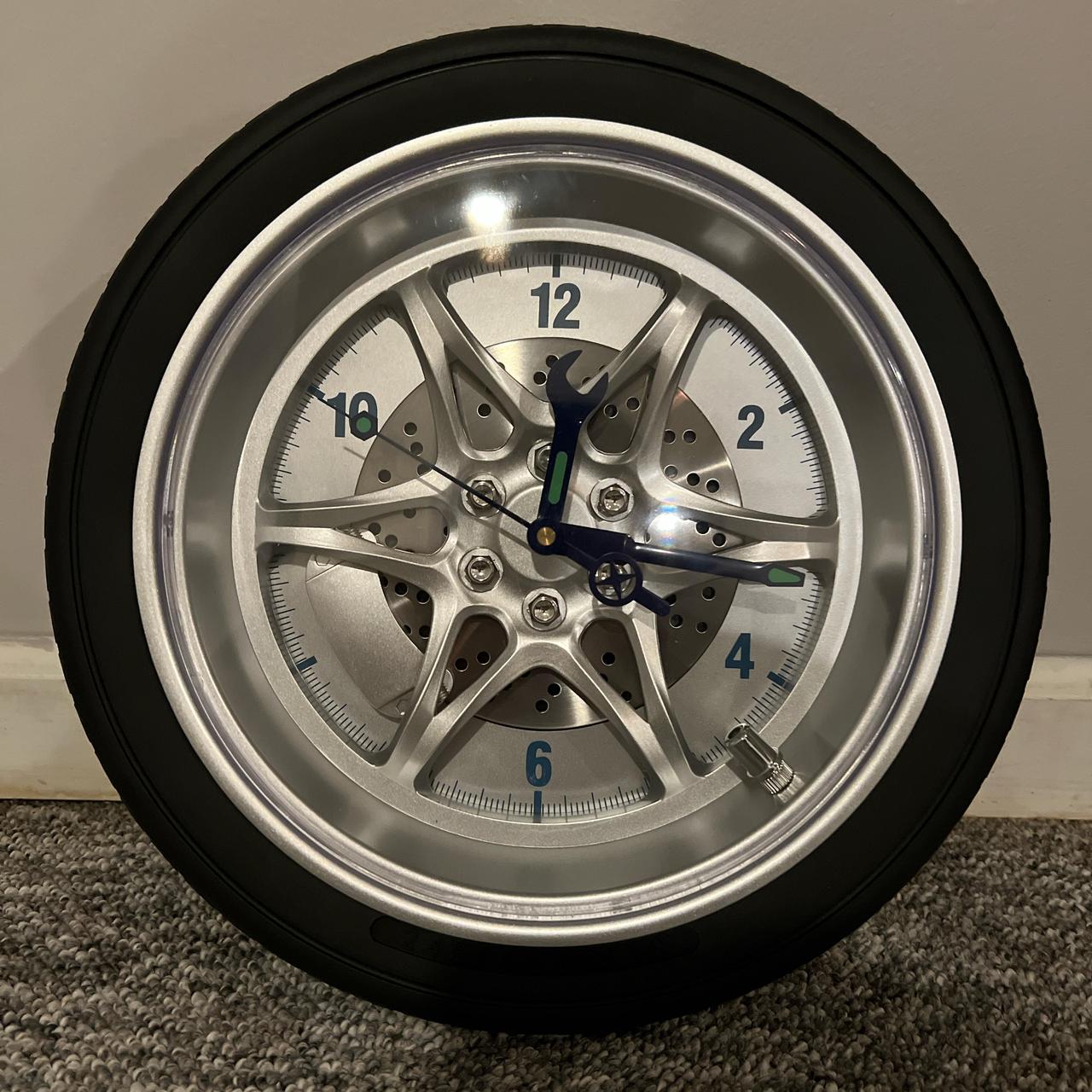 14 inch Gear tire clock brand new, great decor one... - Depop