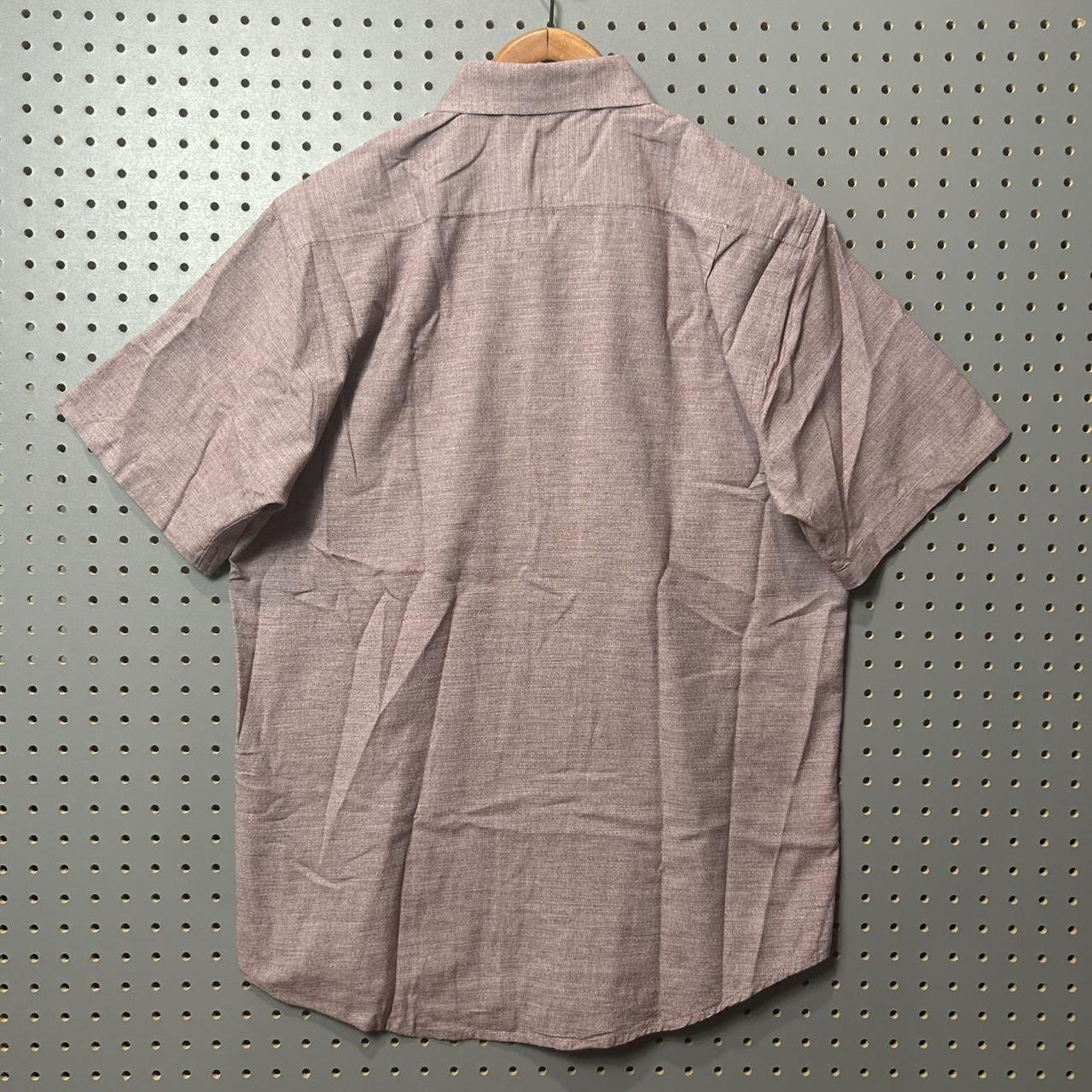 Ezekiel red short sleeve button down collared shirt... | Depop