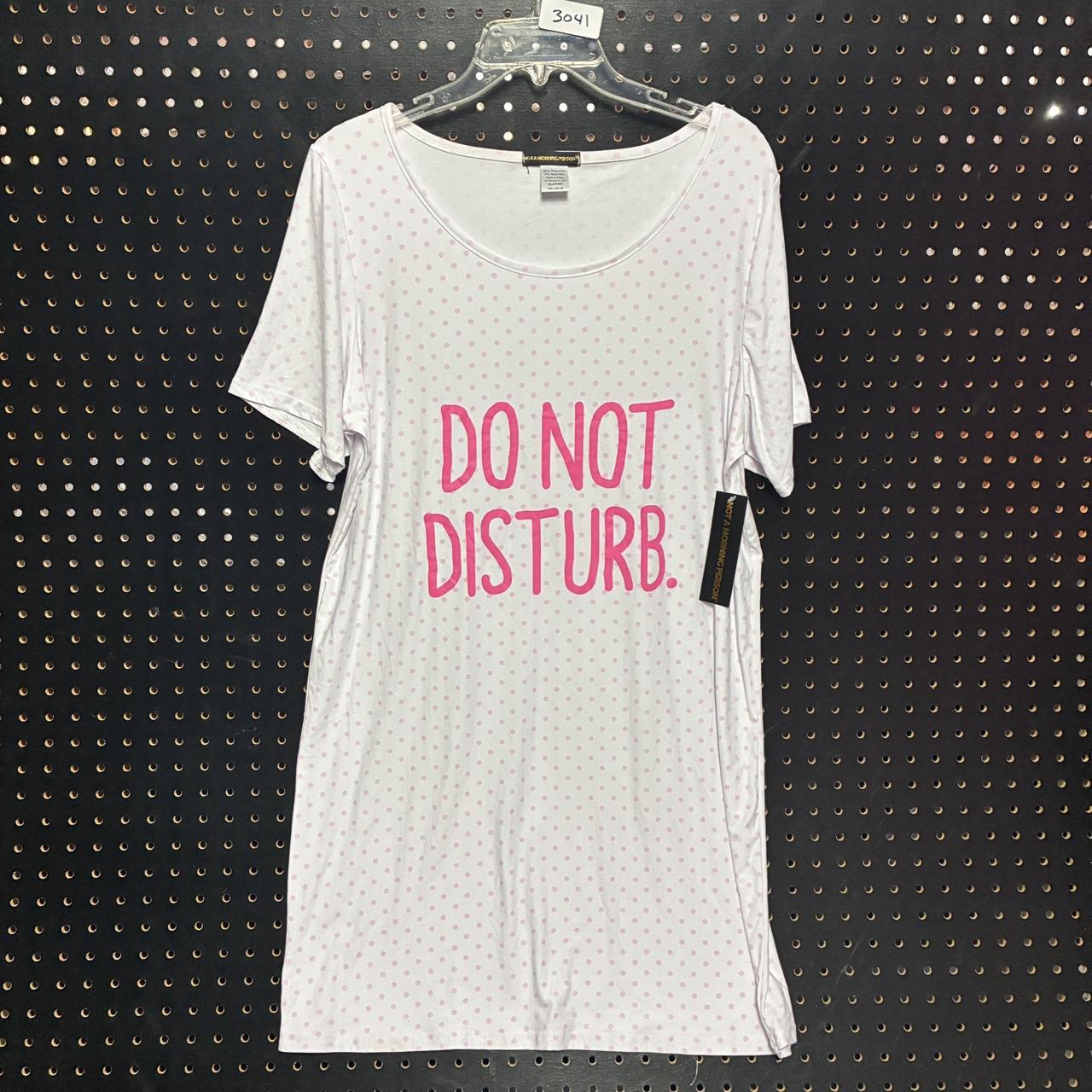 White and pink "Do Not Disturb" super soft and cozy... | Depop