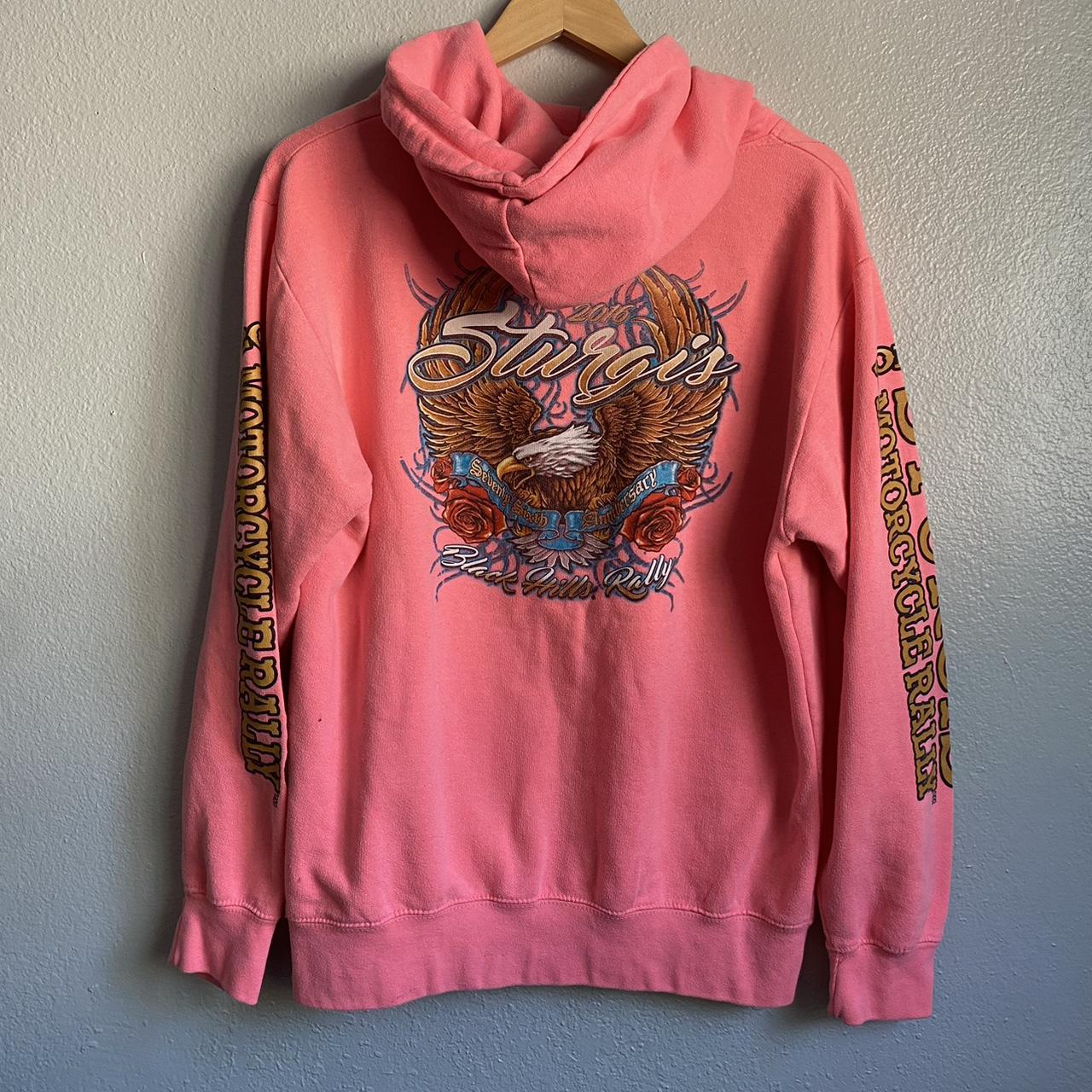 2016 Sturgis Rally Pink Hoodie Size M Super clean 🧼... - Depop