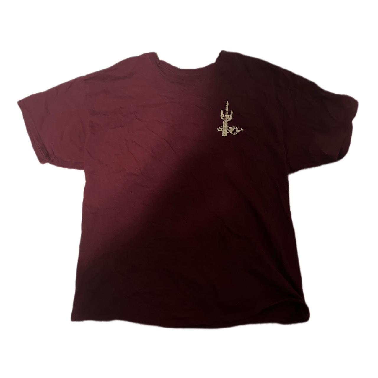 Dravus burgundy heading nowhere tee X-Large... - Depop