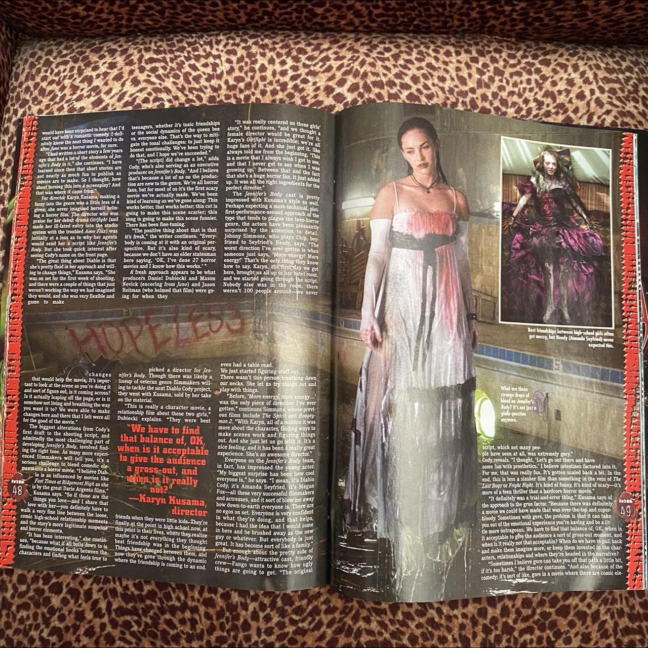 V rare fangoria Jennifer’s body magazine In great... - Depop