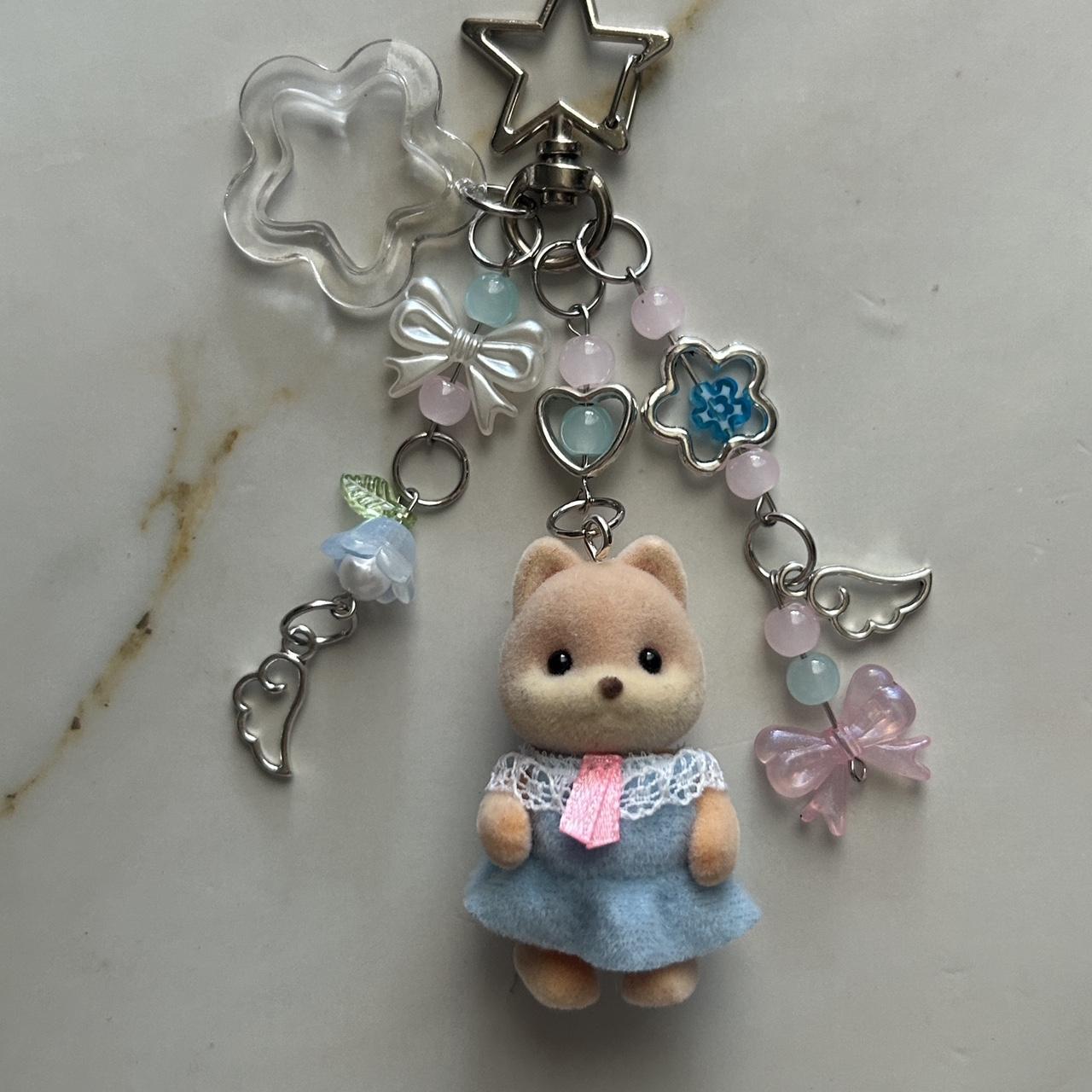 Calico Critter Keychain 🌀🎀 *handmade by me #pink... | Depop