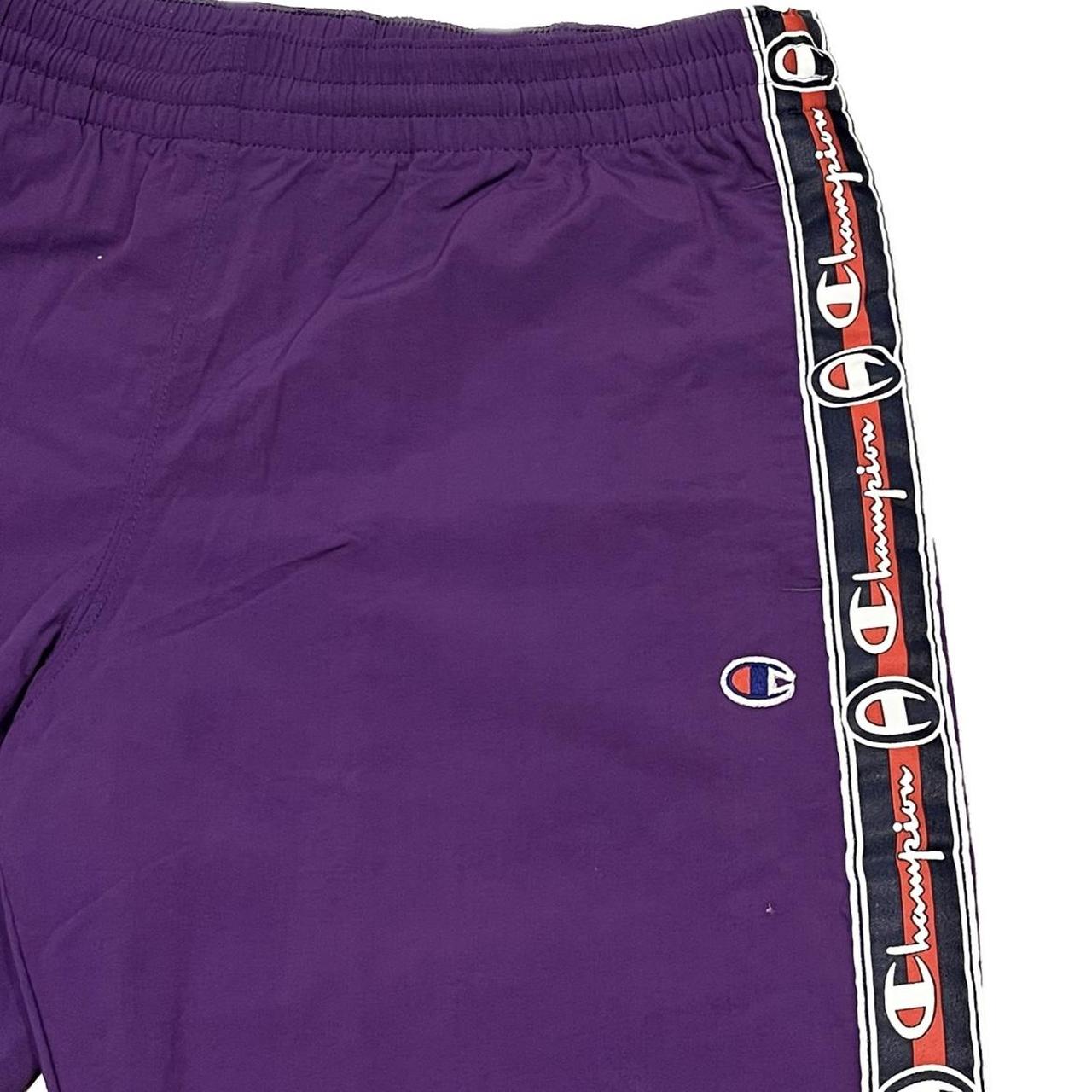Vintage Champion Purple Bottoms Joggers / Track... - Depop