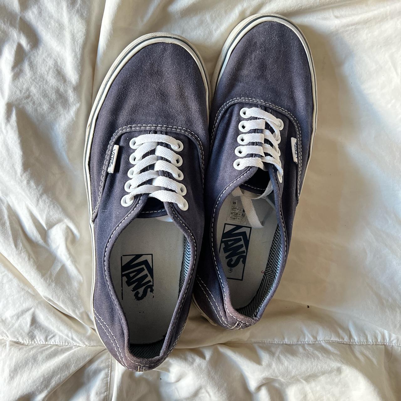 Vans, low rise, navy blue, 6 1/2 men’s, eight... - Depop