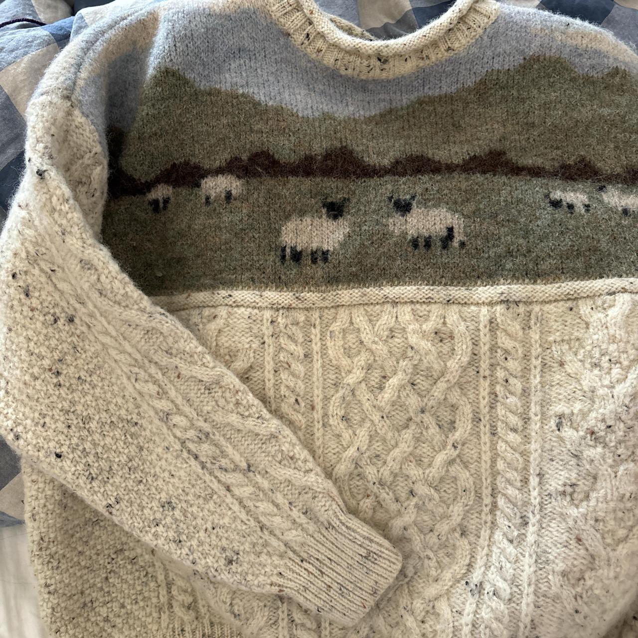 bracken pure wool adorable sheep sweater. Fits more... - Depop