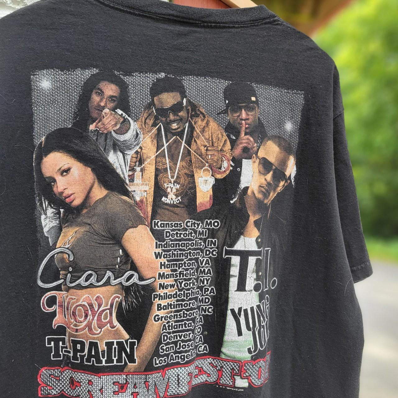 Vintage 2000s Rap tee. Rare T Pain T.I Ciara rap... - Depop