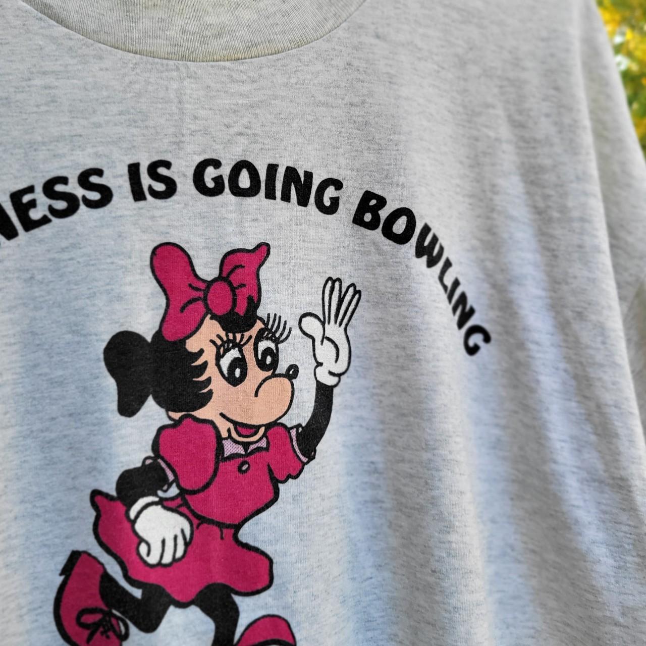 Vintage 90s Minnie Mouse bowling t shirt. 1995... - Depop