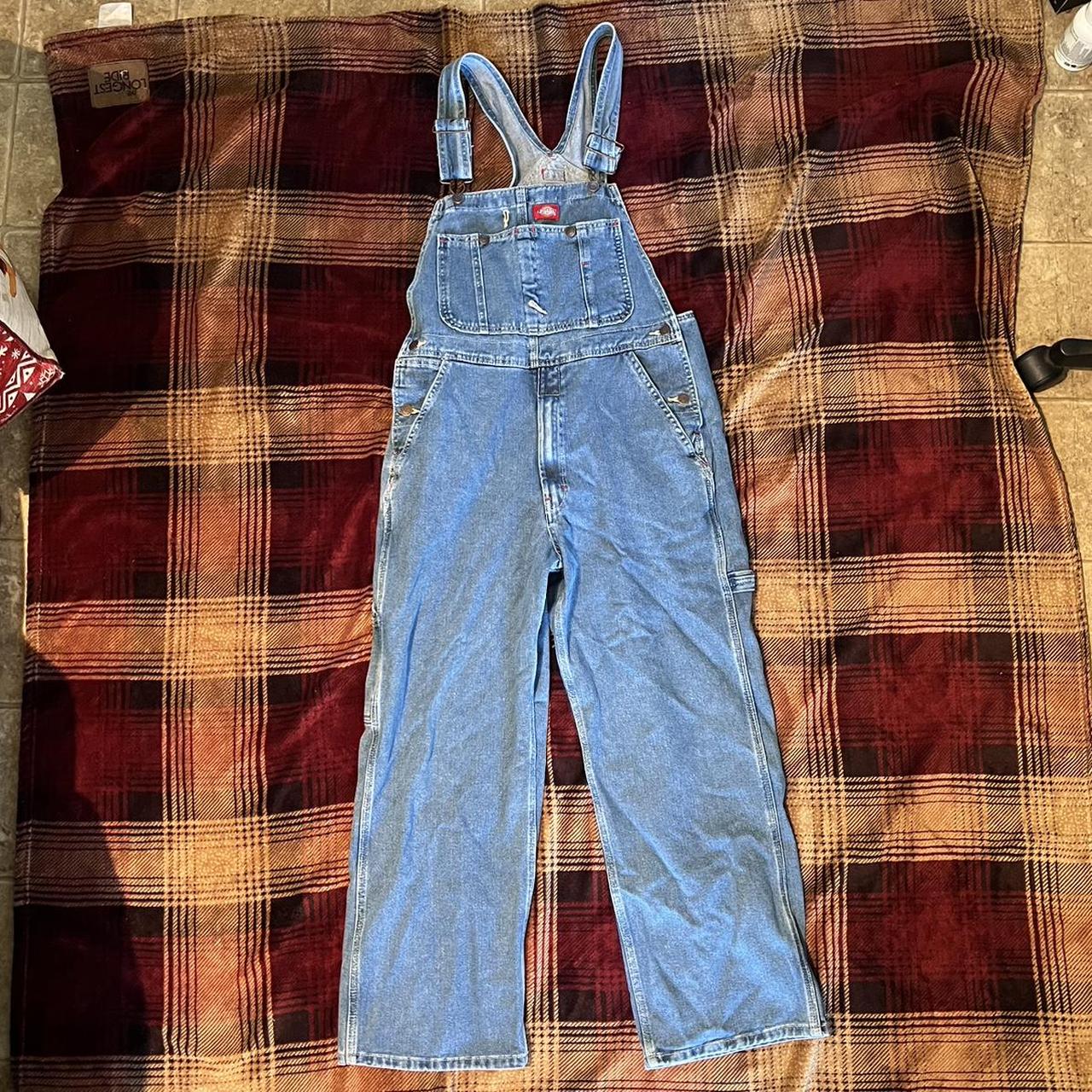 Men’s Dickies Overalls Light Wash SIZE 30x30 Only... - Depop