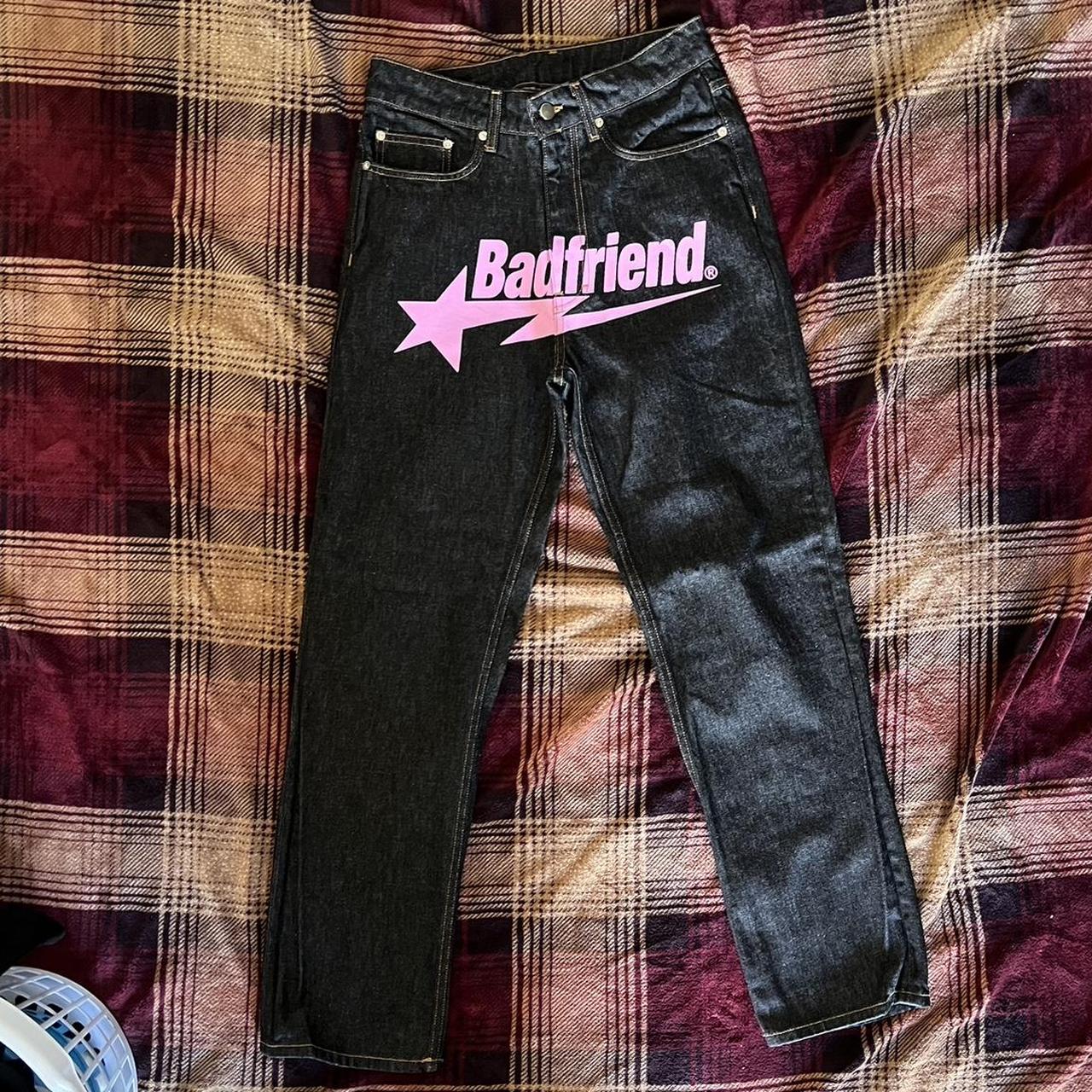 Badfriend LOGO Jeans Size 30 Great condition Only... - Depop