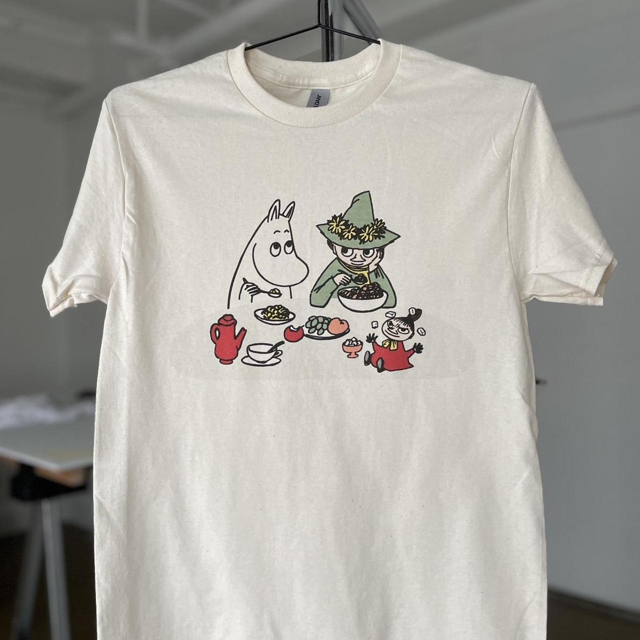 A verrry nice Moomin graphic w Moomintroll, Snufkin,... - Depop