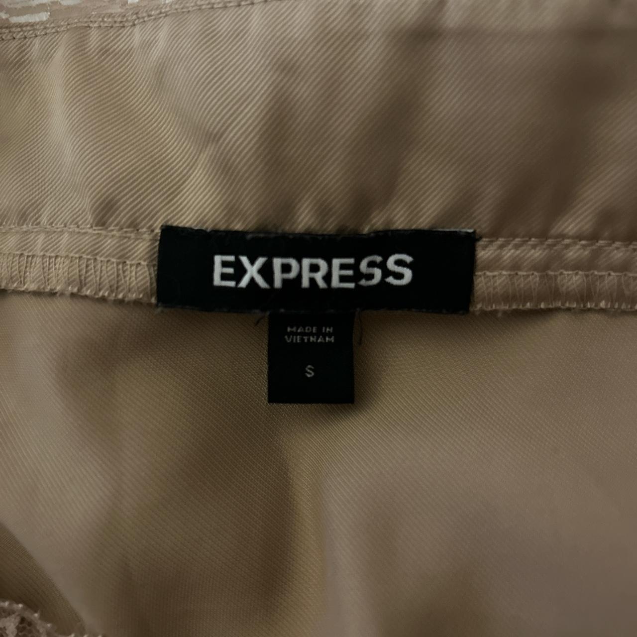 express tan lace tank inside tag is cut... - Depop