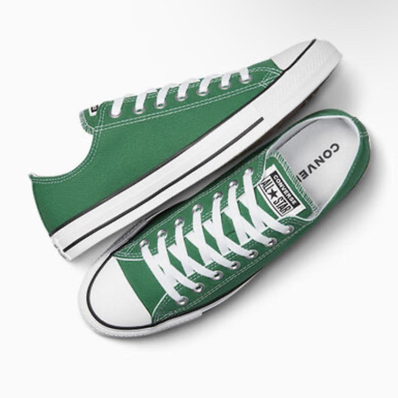 Green Converse Womens 7 - Depop