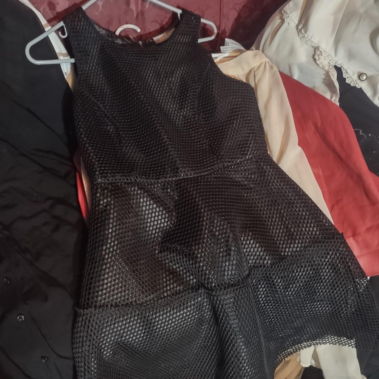 #fishnetdress #fishnet #dress #black #goth - Depop