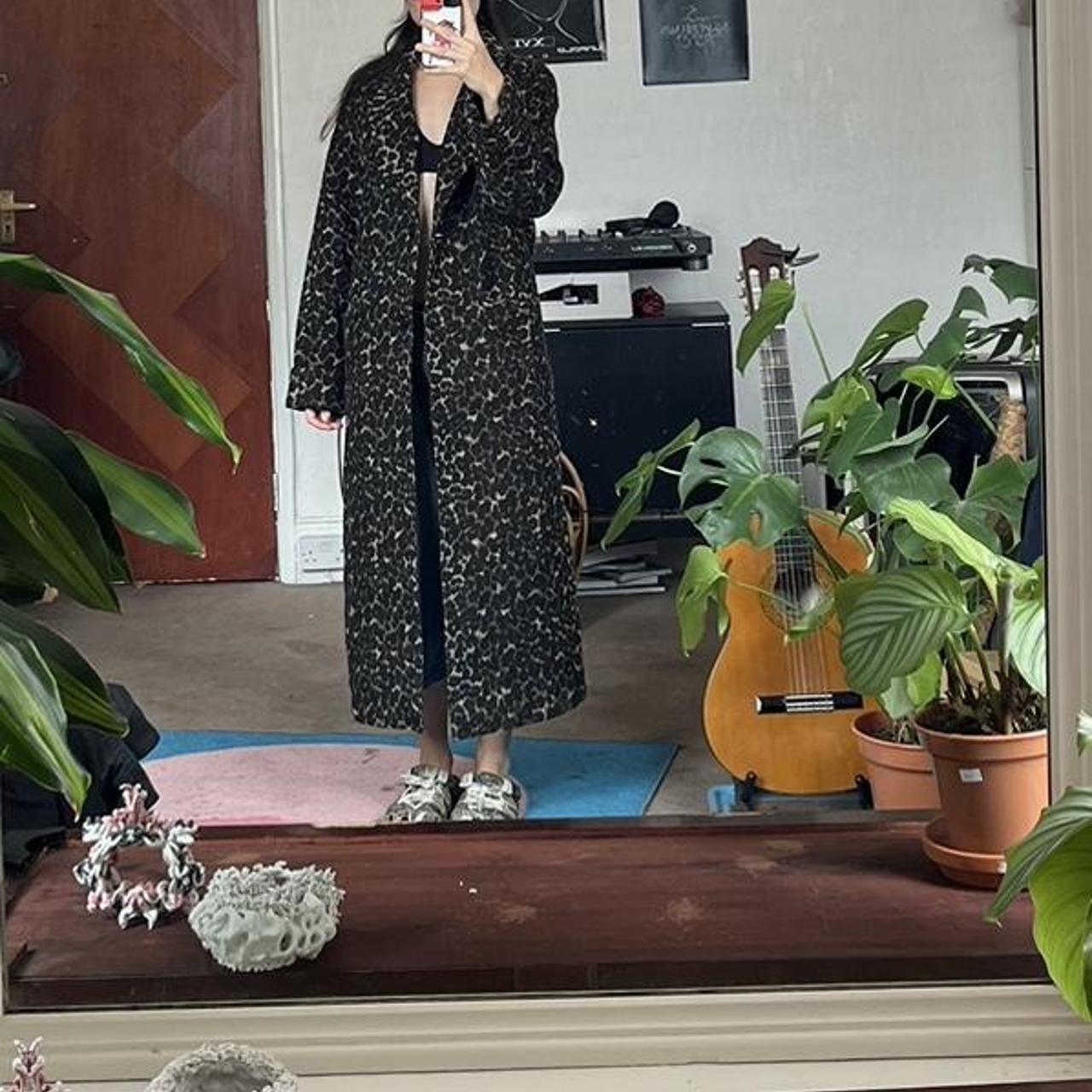 Leopard Print long autumn coat / jacket, such a nice... - Depop