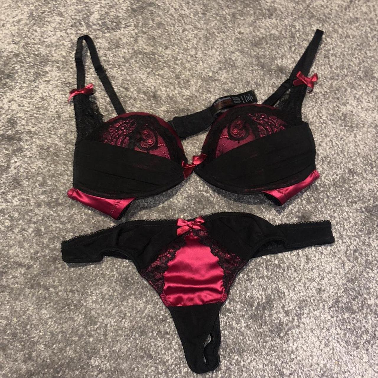 BRAND NEW Ann Summers Bra and Thong Set Red and... - Depop