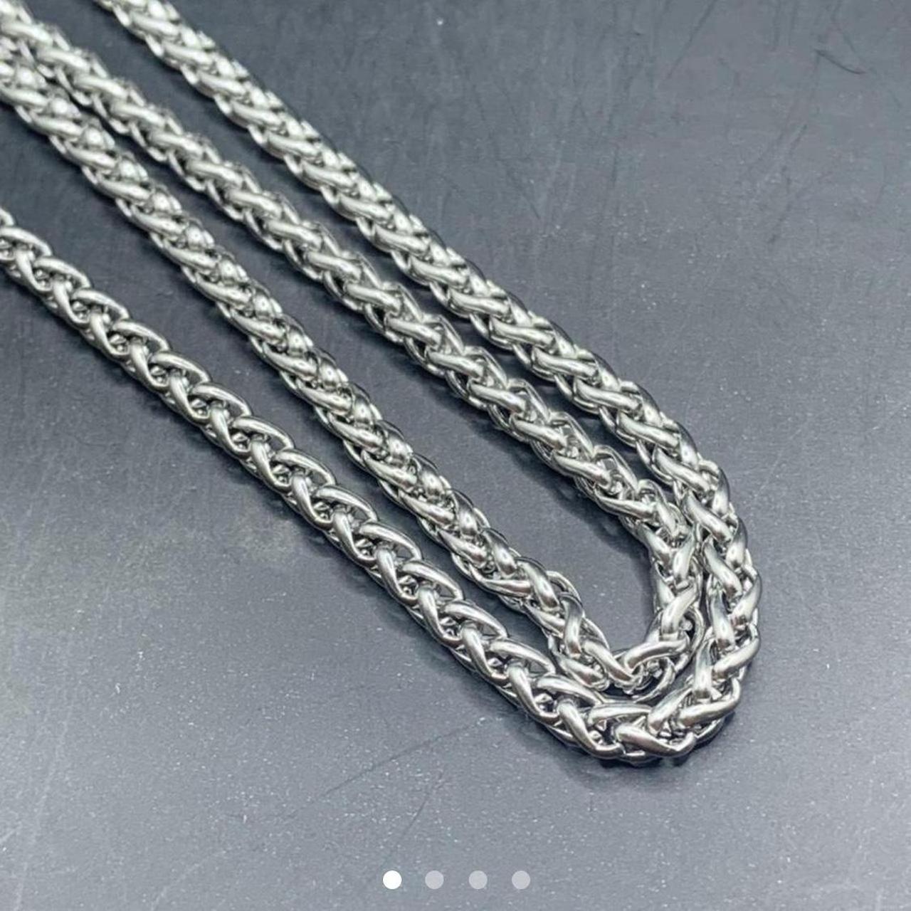 316L stainless steel Wheat chain Necklace FREE UK... - Depop