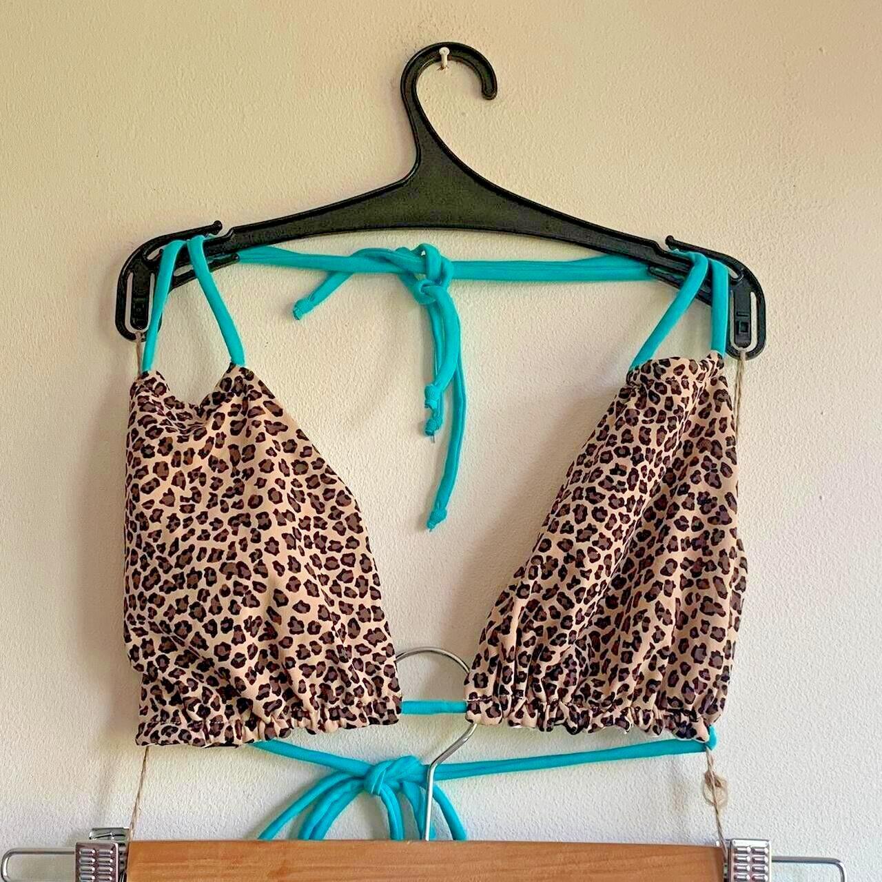 Poko Pano Brazilian Bikini unpadded triangle halter... - Depop