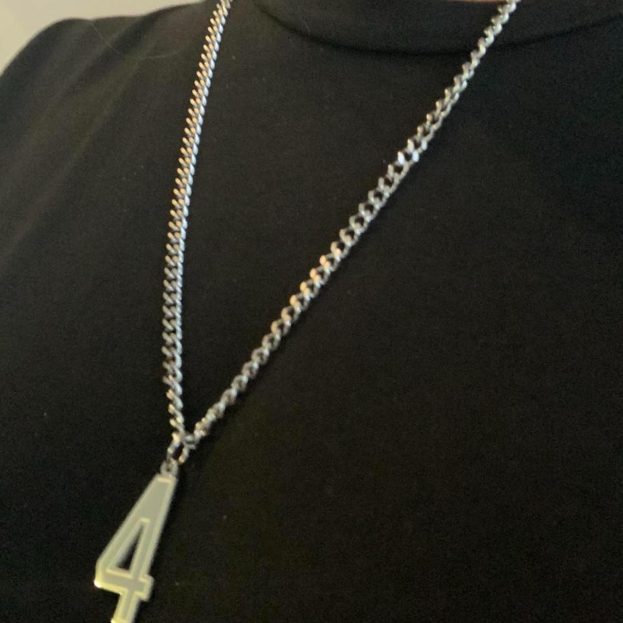 Number 4 Pendant 316L stainless steel *** pendant... - Depop