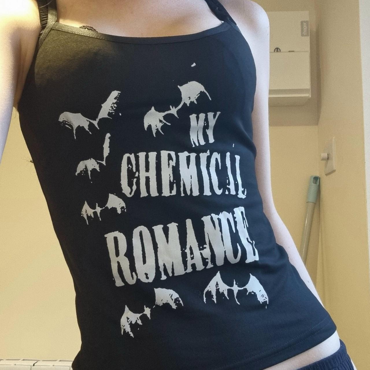 my chemical romance bat cami MCR bats camisole top... - Depop