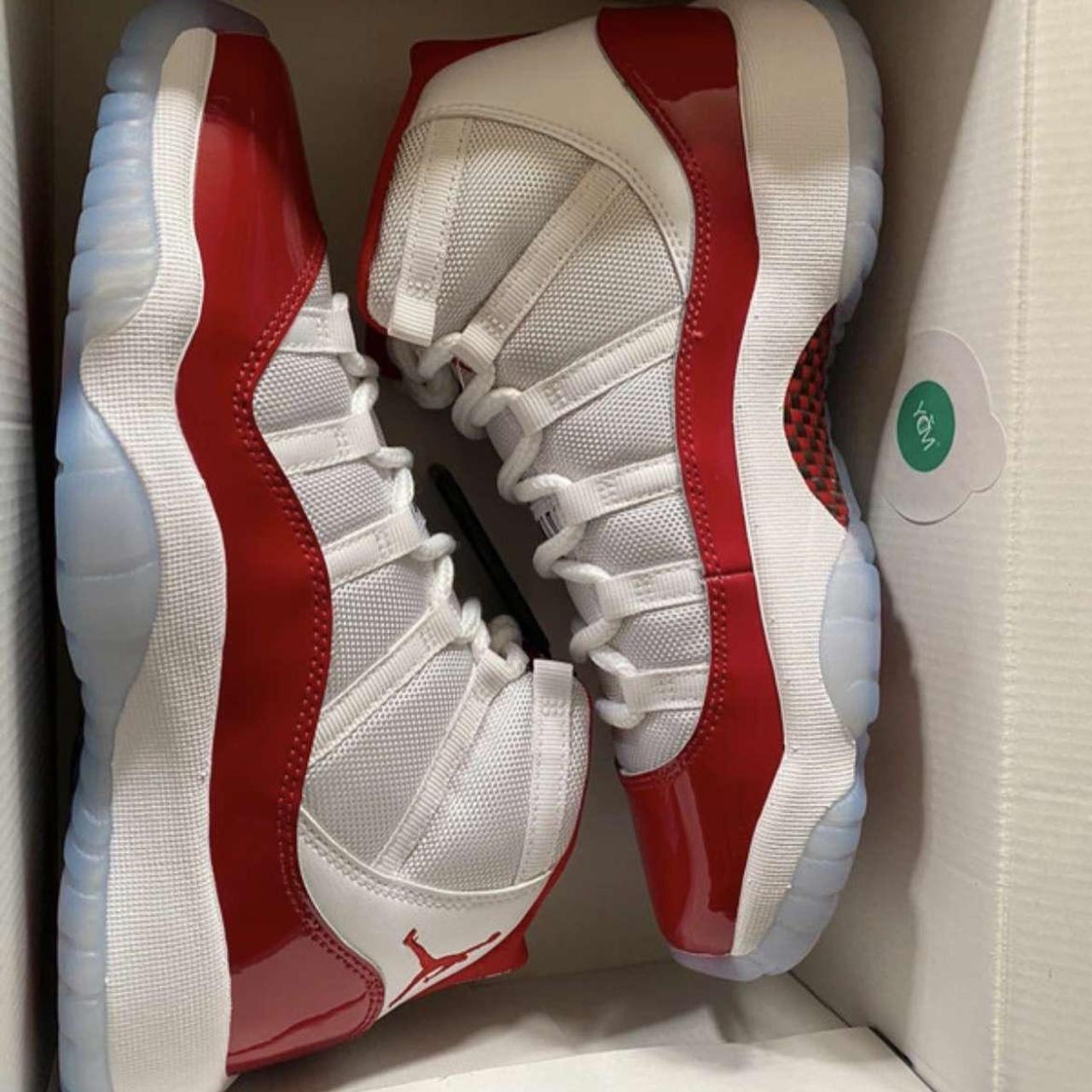 Jordan 11 cherry red does not have original box but... - Depop