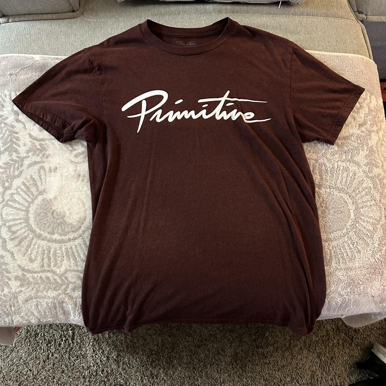 Primitive, Maroon/burgundy color shirt medium - Depop