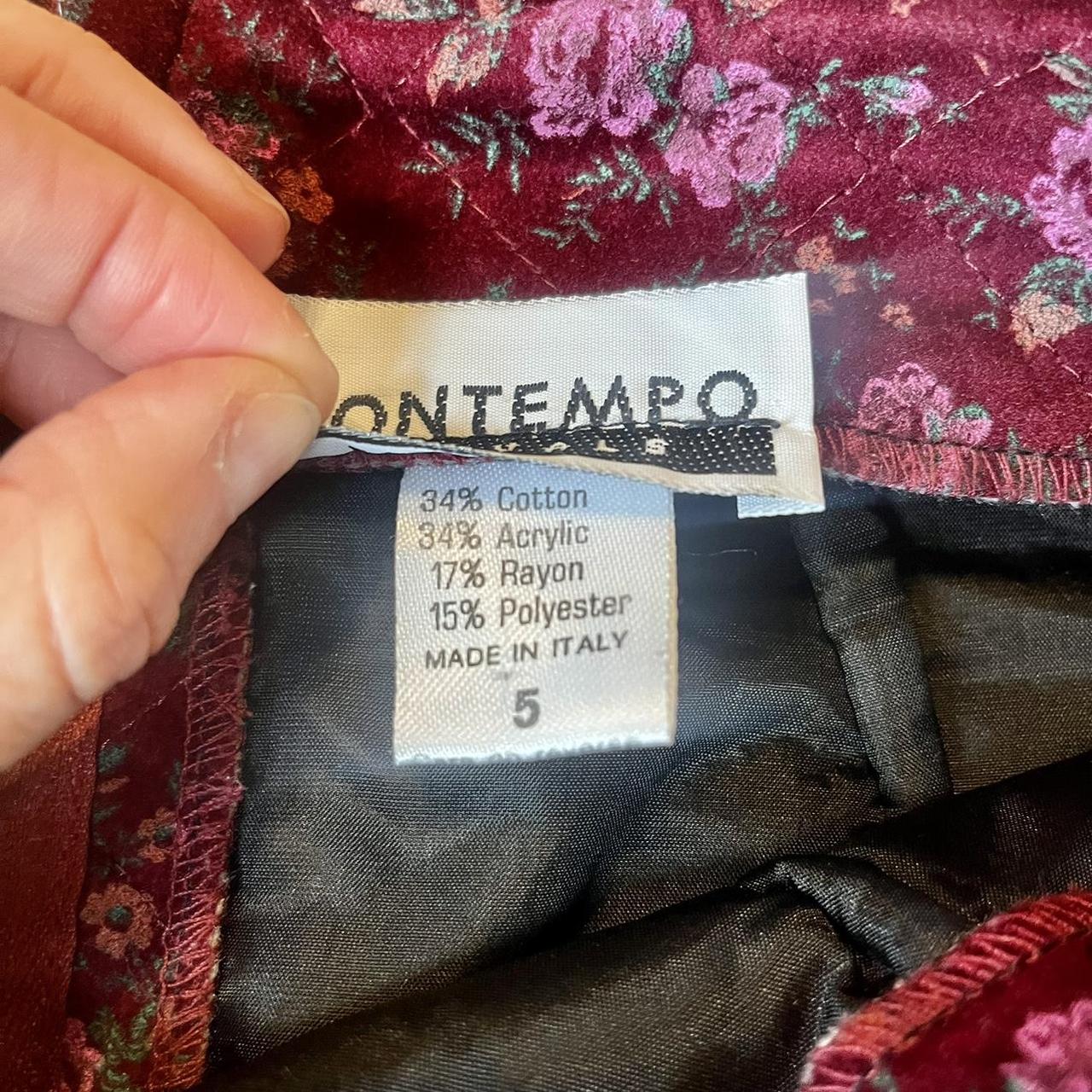 Vintage 80s Contempo Casuals made in Italy floral... - Depop