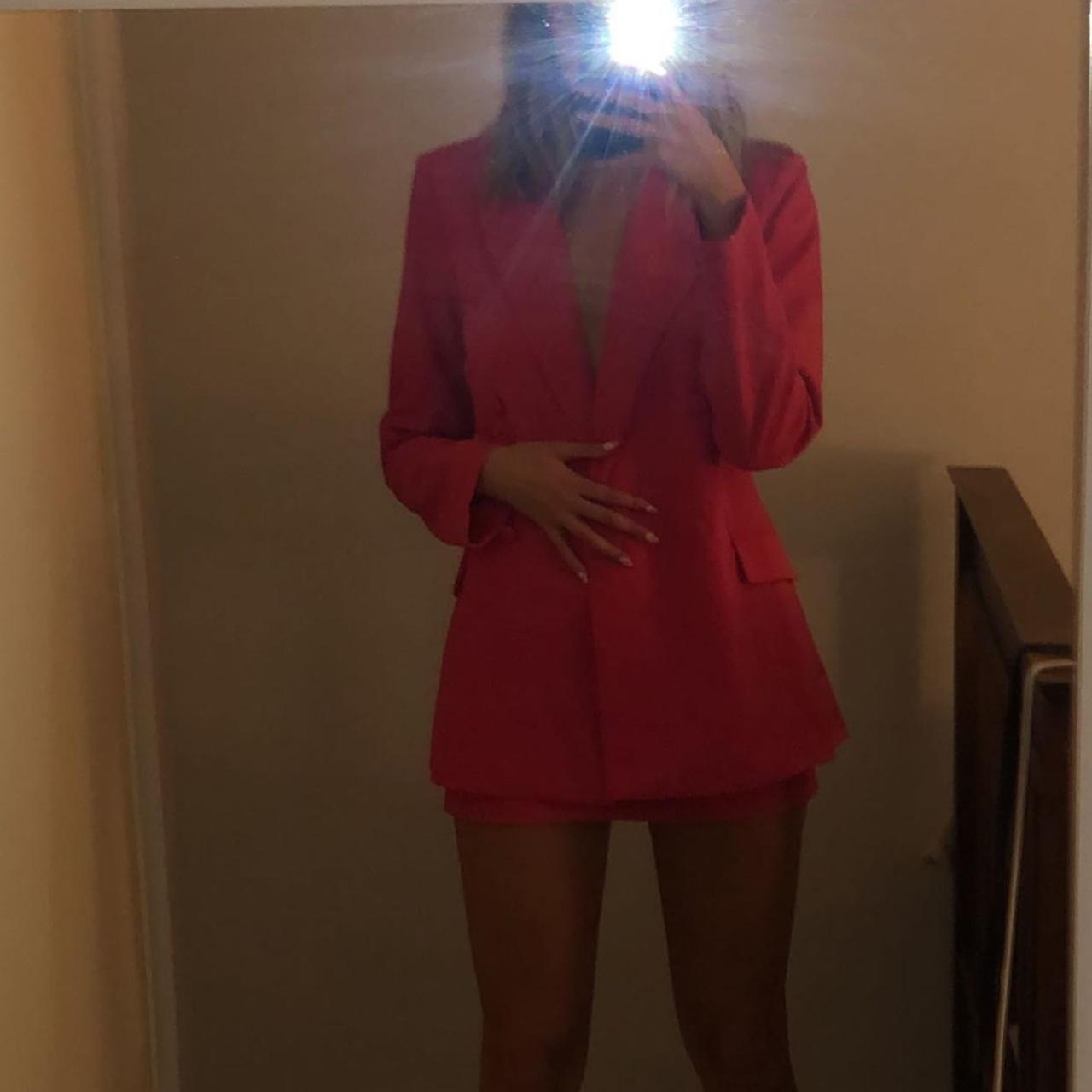 Tiger mist pink blazer and skirt set, worn once for... - Depop